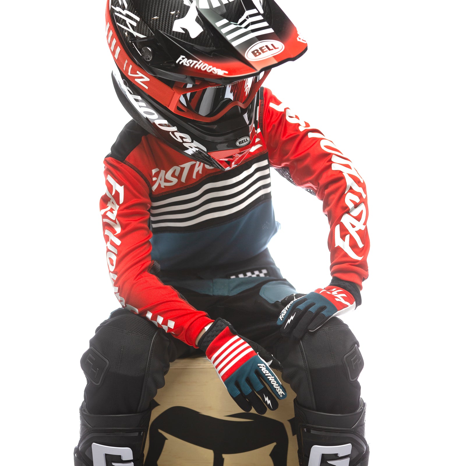 Grindhouse Omega Youth Jersey - Red/White/Blue